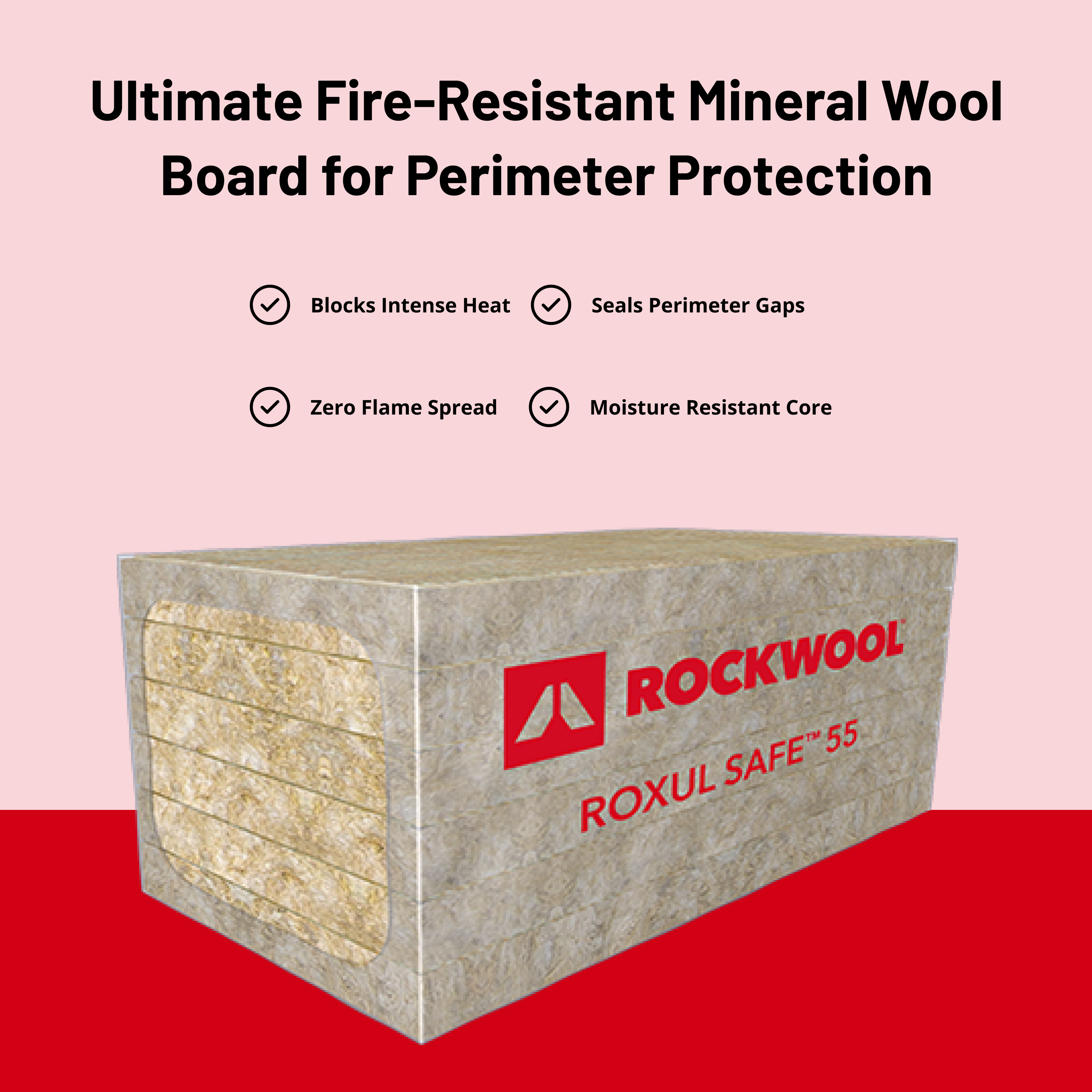 ROCKWOOL SAFING ROCKWOOL MINERAL WOOL BOARD 4 in.X 24 in X 48 in. (32 ...